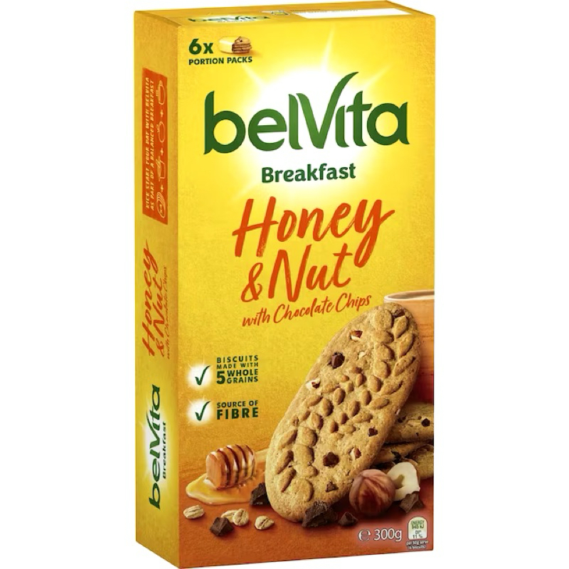 Belvita Honey & Nut Breakfast Biscuits 300g 6 Pack - Australia | Shopee ...