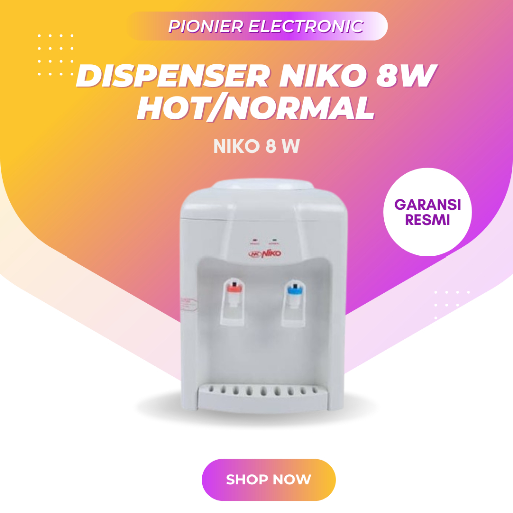 Dispenser NIKO 8W HOT/NORMAL Type NIKO 8W Official Warranty | Shopee ...