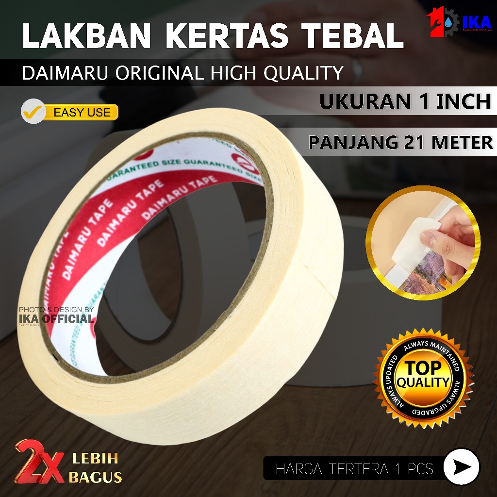 Daimaru Paper Duct Tape Masking Tape 24 MM 1 Inch 1" Masking Tape 21 ...