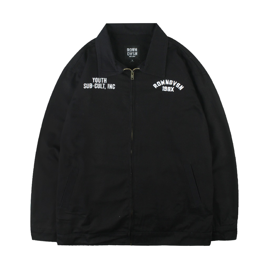 Rown Division Storage Deck Jacket - Vantelvsn Romen Black Canvas Jacket ...