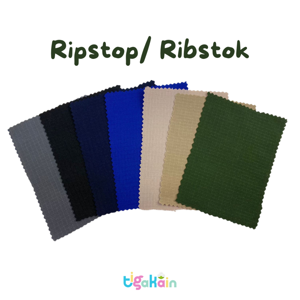 1 Meter Ripstop Fabric/ Ribstock Material/ Ribstop | Shopee Malaysia
