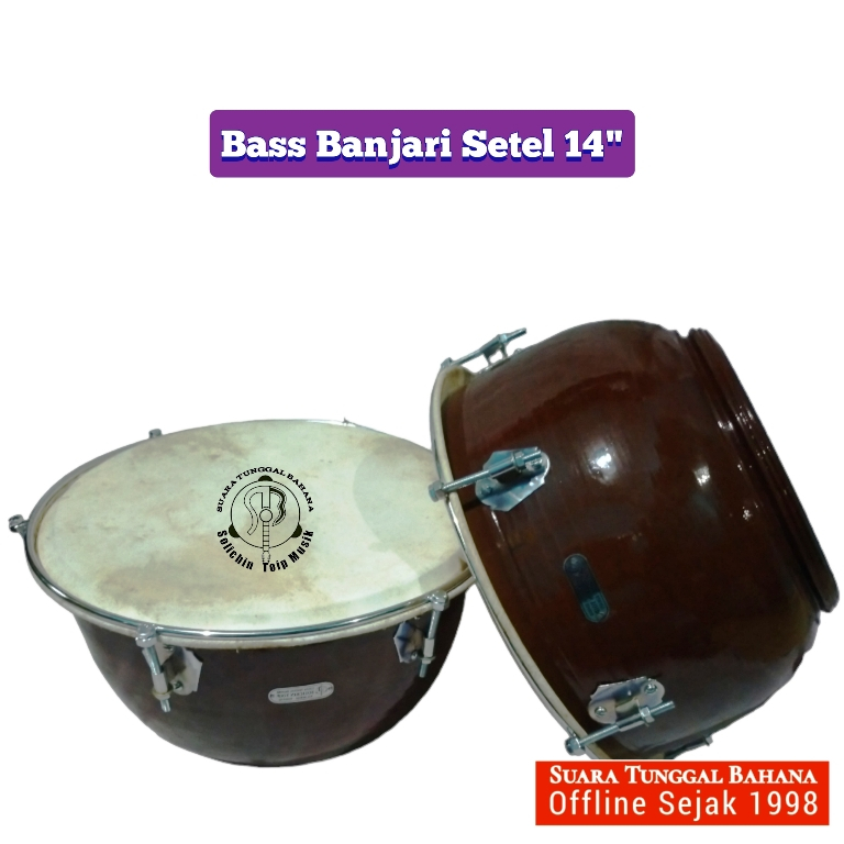 Banjari Bass 14" Bass Rebana Hadroh 35 cm | Solichin Toip | Shopee Malaysia