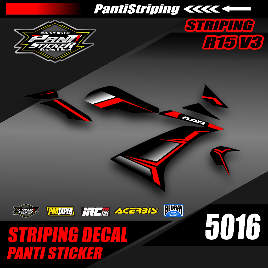 STICKER STRIPING YAMAHA R15 V3 VARIATION STICKER LIST YAMAHA R15 V3 ...