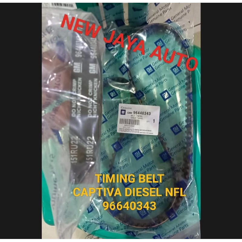 Timing BELT CHEVROLET CAPTIVA DIESEL NFL C100 GIGI 151 96440343 Ori ORI ...