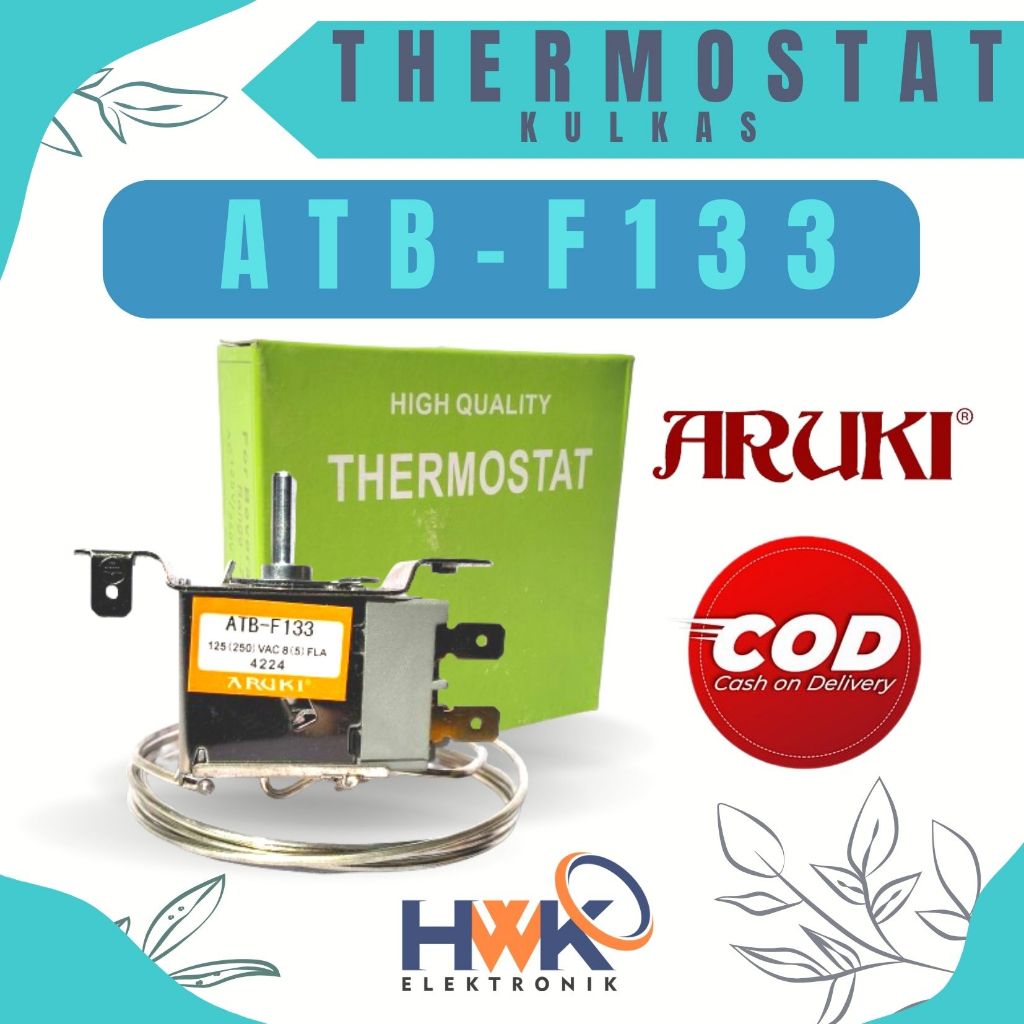 Thermostat KUKLAS ATB-F133 ARUKI ORIGINAL/THRMOSTAT Refrigerator 133 All Types/Thermostar ...