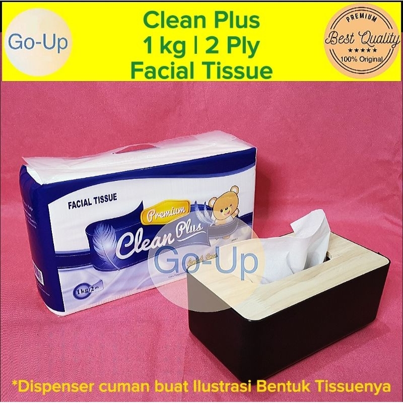 Clean PLUS Premium Facial Tissue 1 Kg 2 Ply Soft Hygienic Facial Tissue ...