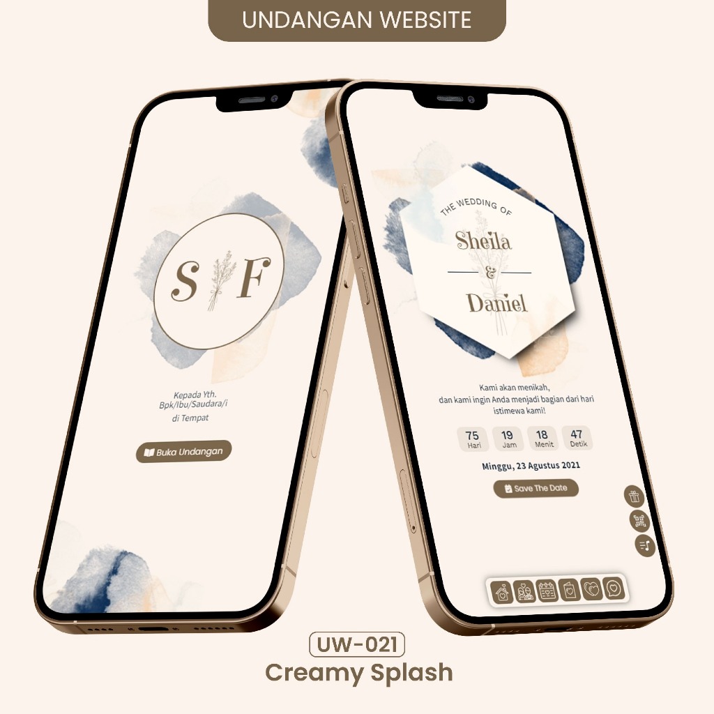 Uw-021 | Website Digital Invitation | Wedding/engagement/circumcision ...