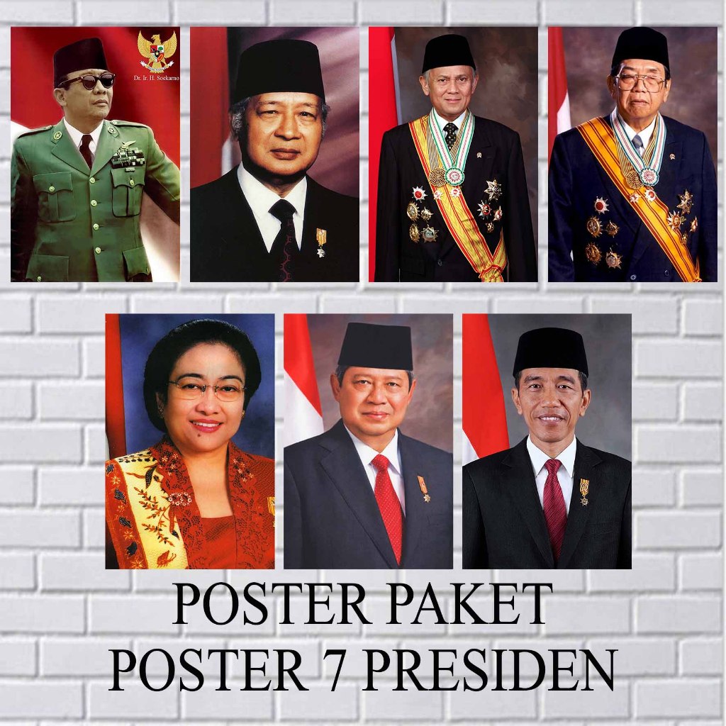 HIASAN DINDING Indonesian POSTER / PRESIDENTIAL SEVEN POSTER / PACKAGE ...