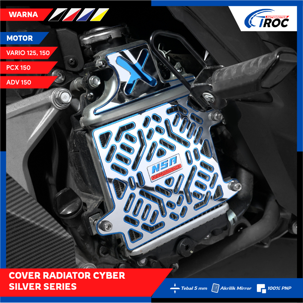 RADIATOR COVER TWO TONE MIROR VARIO PCX ADV NMAX AEROX LEXI RADIATOR ...