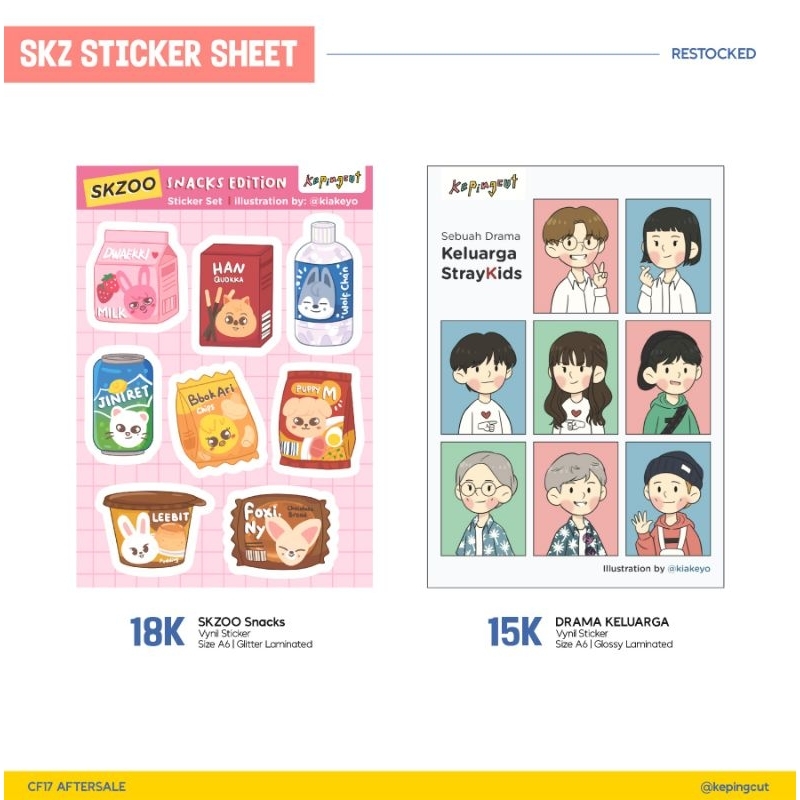 Stray Kids Drama Family Sticker | Skzoo Snacks | Shopee Malaysia