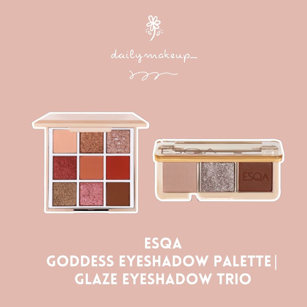Esqa GLAZE EYESHADOW TRIO| Goddess Eyeshadow Palette | Shopee Malaysia