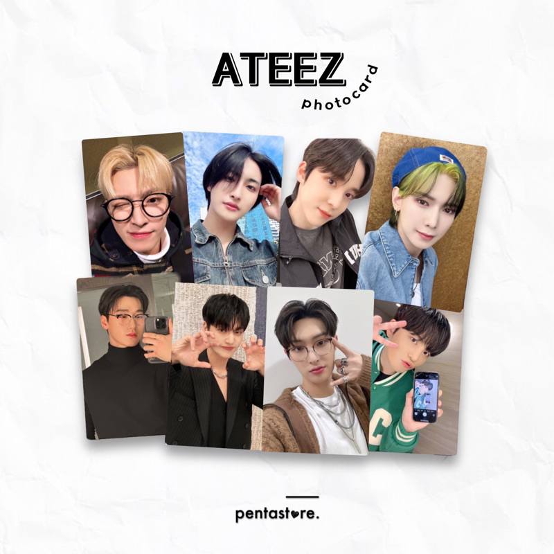 Ateez Selca Photocard Hongjoong Seonghwa Yunho Yeosang San Mingi ...