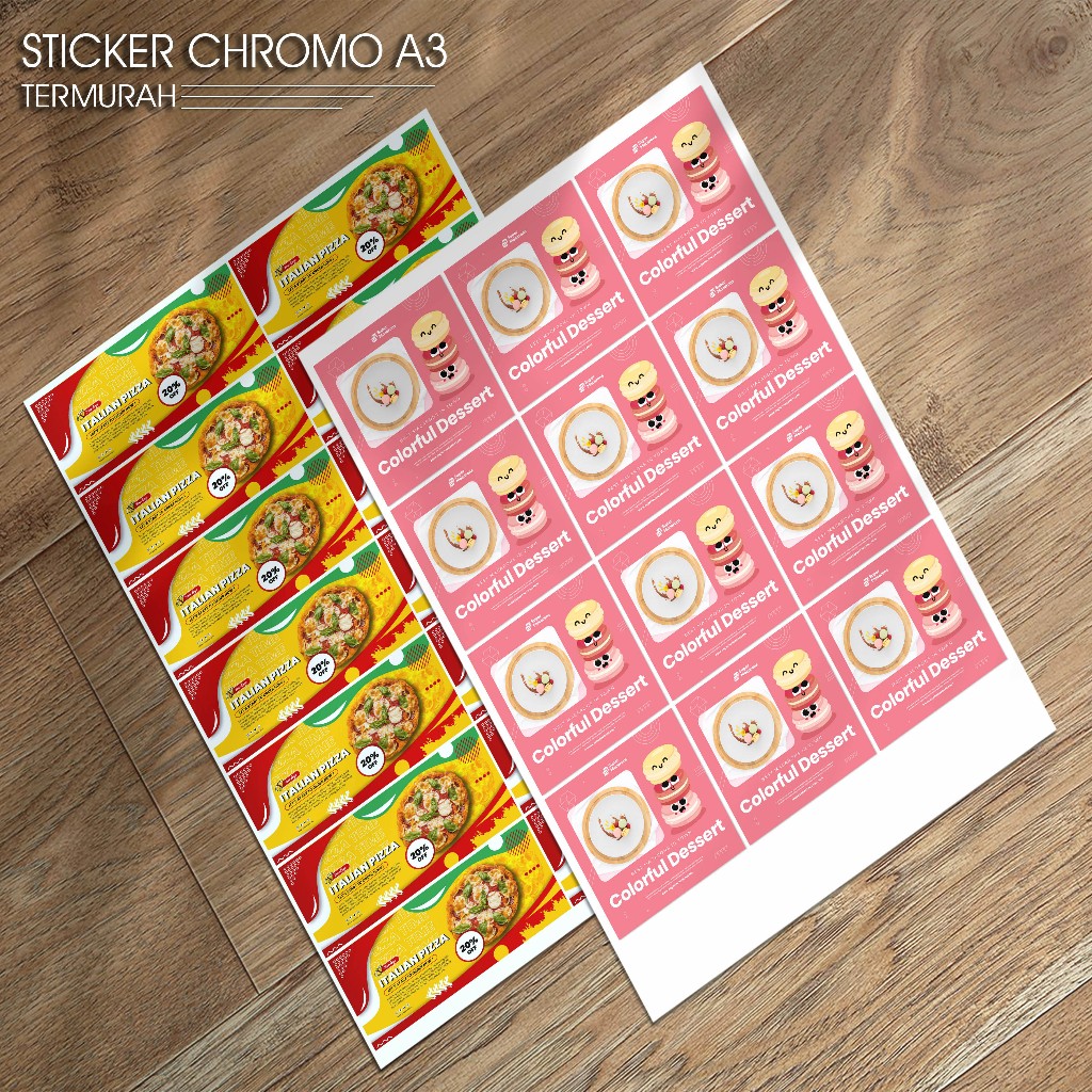 - Print Chromo A3 Sticker/Food Label Sticker/Print Label Sticker ...