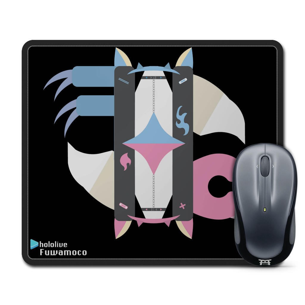 Vtuber FUWAMOCO Typography Hololive EN 3rd anime gaming Mouse pad - 100 ...