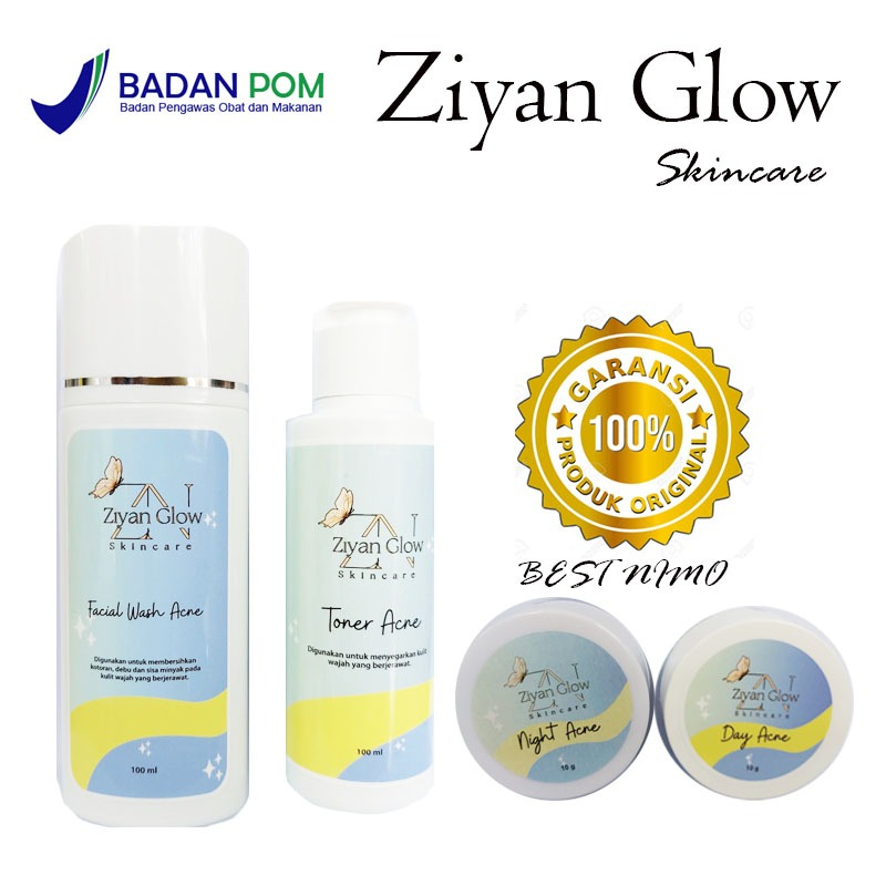 Ziyan glow SKINCARE ORI brightens the face glows acne | Shopee Malaysia
