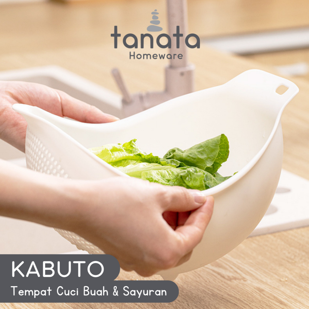 [TANATA]KABUTO Easy Rice Drain Container Aesthetic Rice Drain Bowl ...