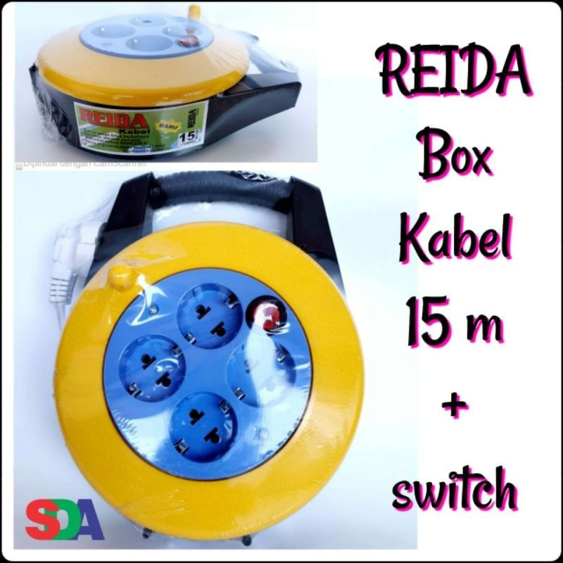 15-meter roll Cable+on-off Switch Brand Buttonscarves/4-Hole Cable box | Shopee Malaysia
