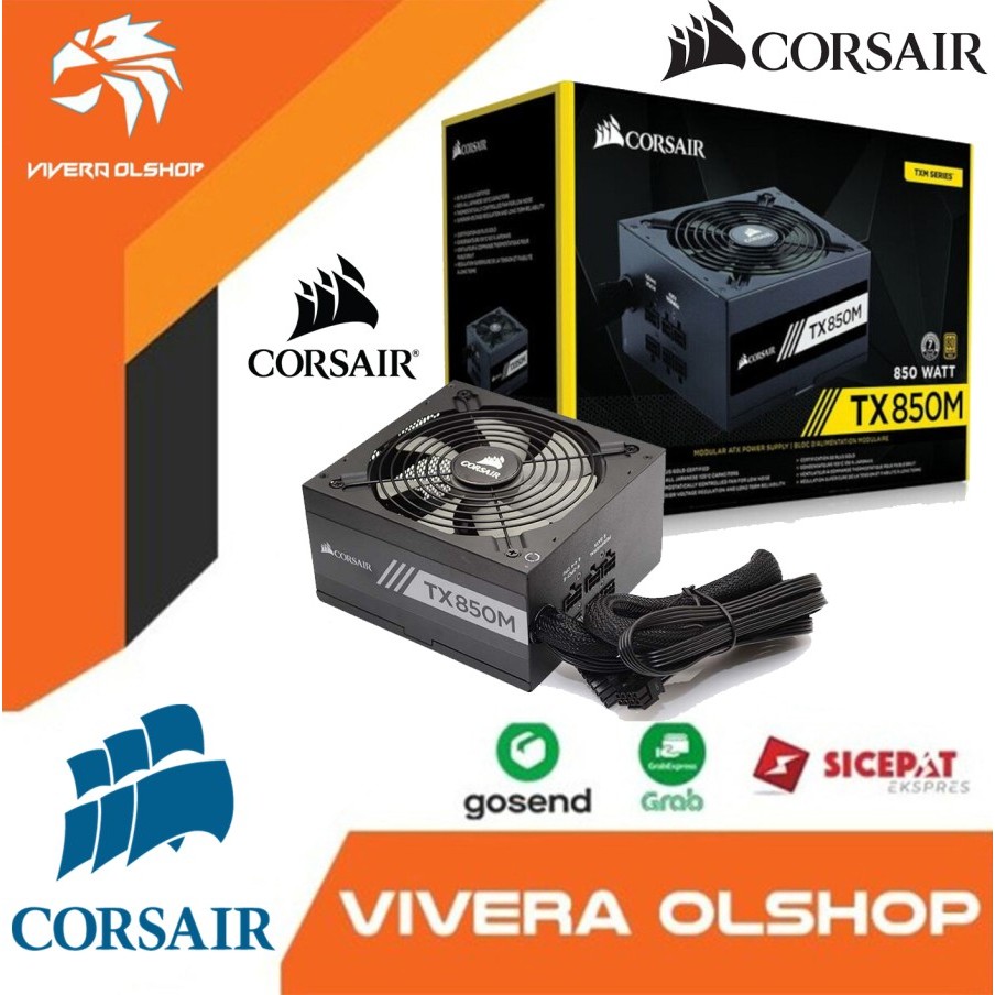 Corsair TX 850 M 80+ Gold Semi Modular Power Supply certificate ...