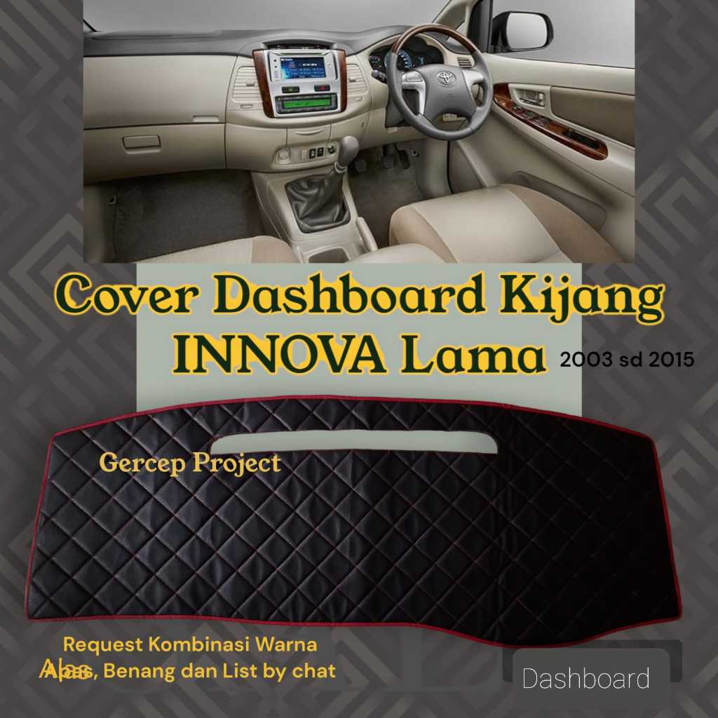 Toyota Kijang INNOVA All Series Car Dashboard Cover Premium Leather ...