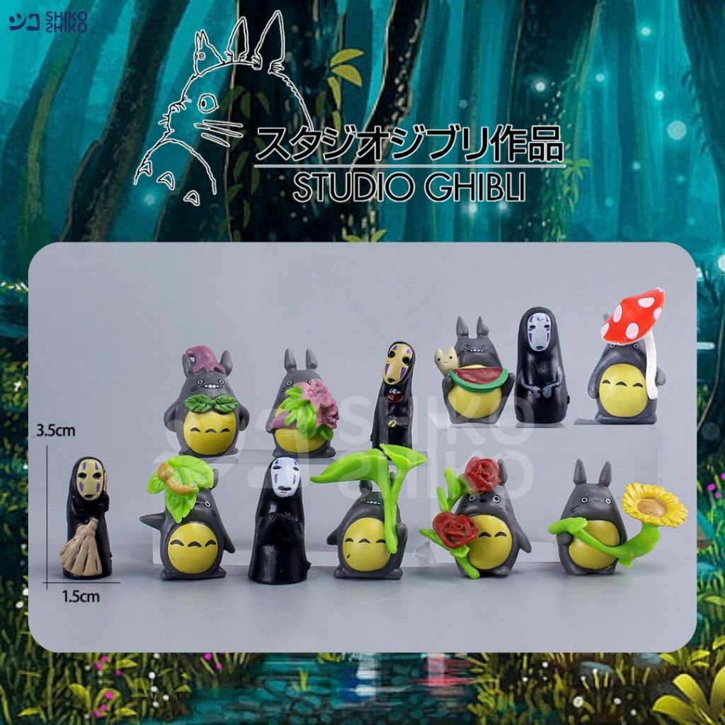 FGCtak Figure Chibi Totoro Kaonashi Tiny Decoration Cute Gift Studio ...