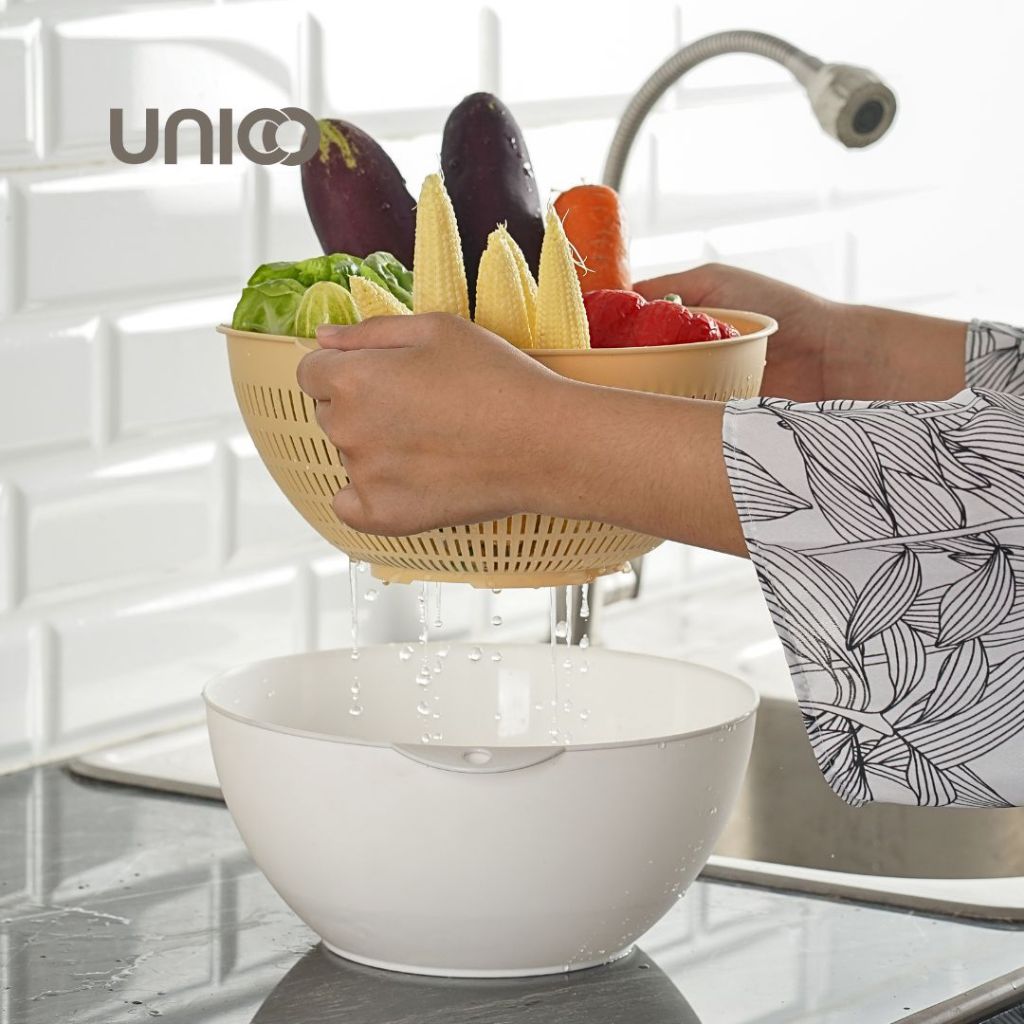 Union X UNICO Vaskertoj Drain Basin 2in1 | Fruit Rice Vegetable Washing ...