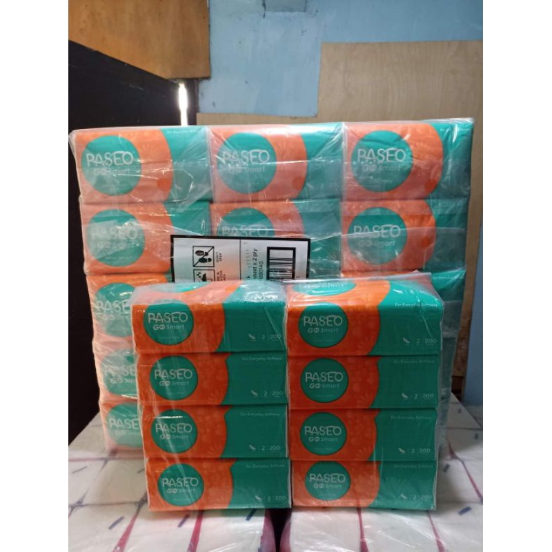 Paseo Go Smart 200 Sheet / 2 Ply - Facial Tissue, Facial Tissue (Pack ...
