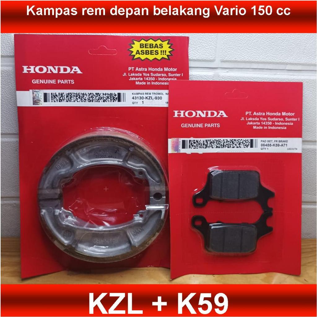 Honda vario 150cc kzl k59 Front Rear Brake Pads | Shopee Malaysia