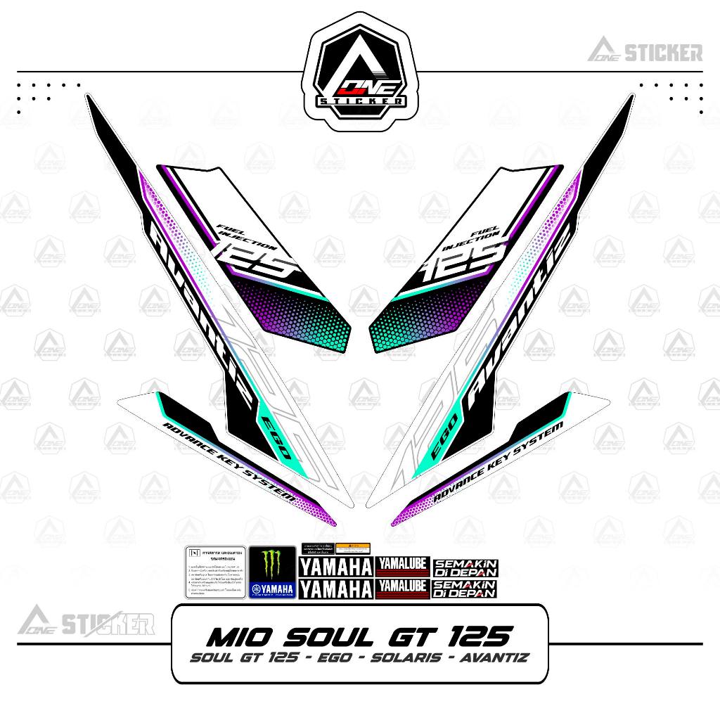 Striping Mio Soul GT 125 Motif X8/Robot/Ego/Avantiz/Solariz/2012-2017 ...