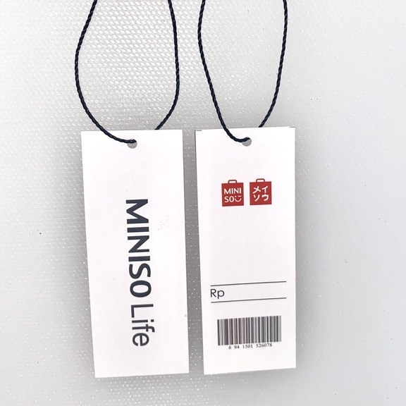 Hangtag miniso barcode label tag miniso barcode price tag miniso ...
