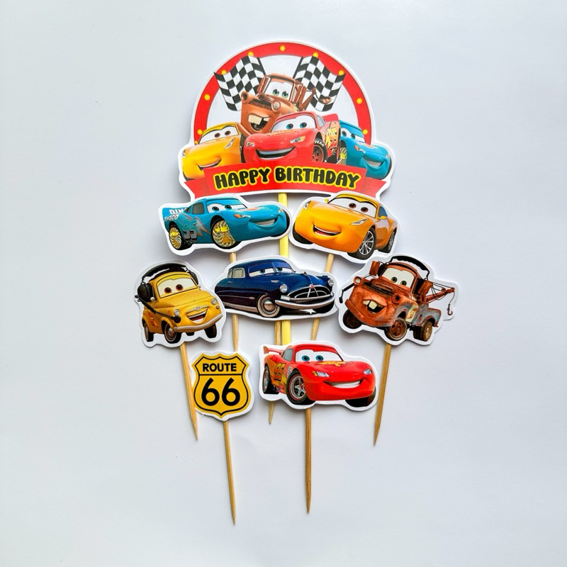 CARS TOPPER / (LA-001) CAKE TOPPER THE CARS / CARS CAKE TOPPER / CARS ...
