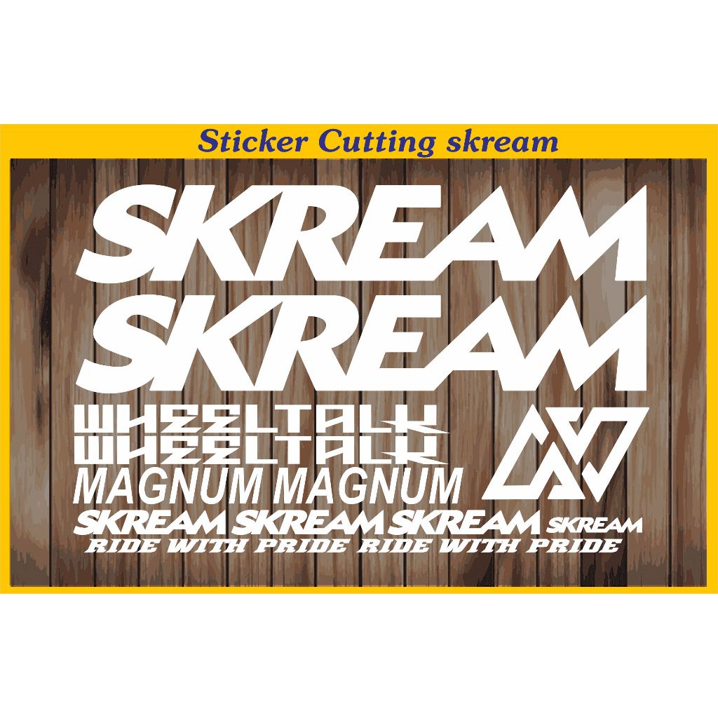 Fixie cutting sticker, fixie bicycle sticker, skream wheeltalk | Shopee ...