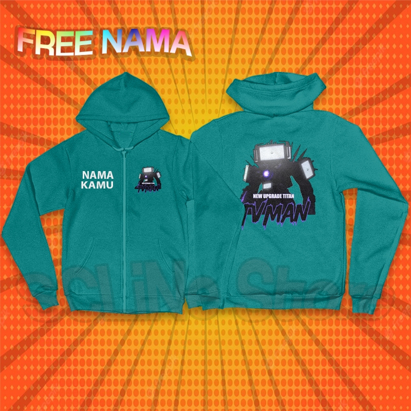 NEW UPGRADE TITAN TV MAN SKIBIDI TOILET Children's Zipper Hoodie Jacket ...