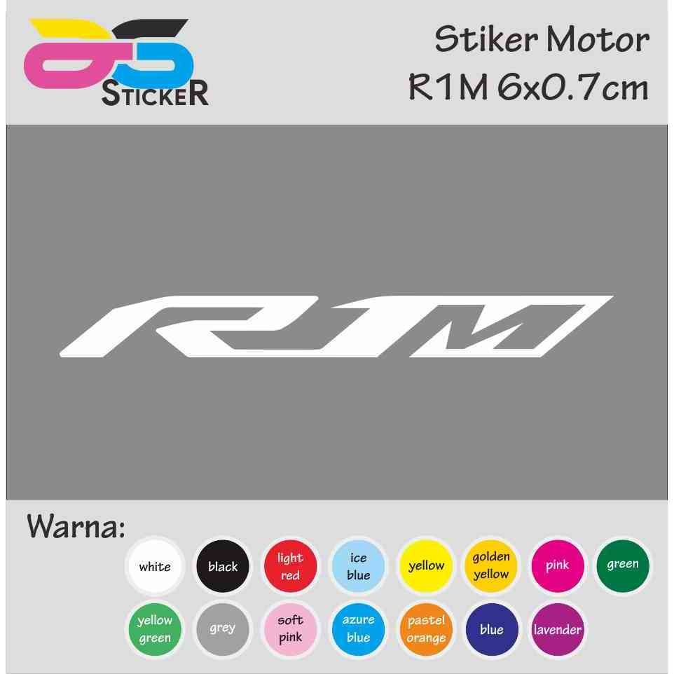 Cutting Sticker - Yamaha R1M Sticker 6x0.7cm | Shopee Malaysia