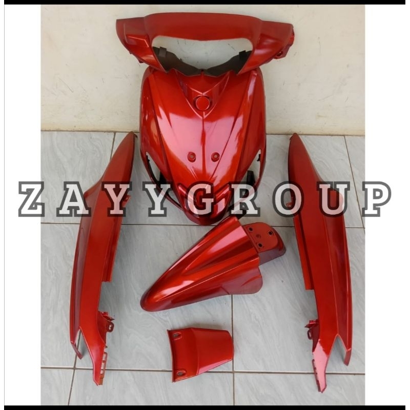 MERAH Soft candy red full body cover for old Yamaha Mio Sporty ...