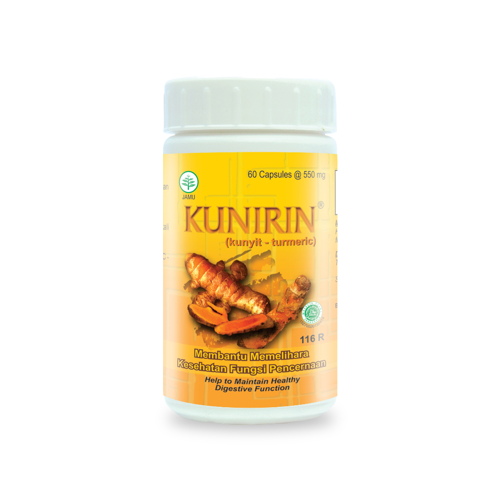 Borobudur Herbal - Kunirin 60 Capsules - Maintains Digestive Function ...