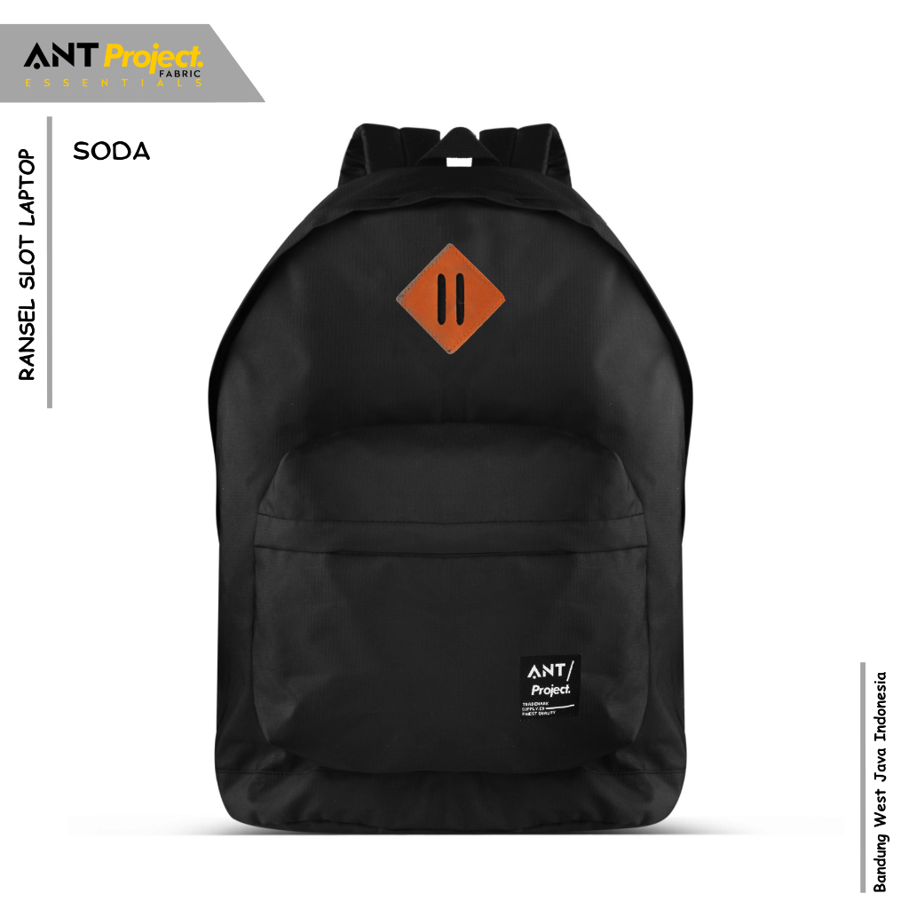 ANT PROJECT - Full Black SODA Backpack - Backpack | Shopee Malaysia