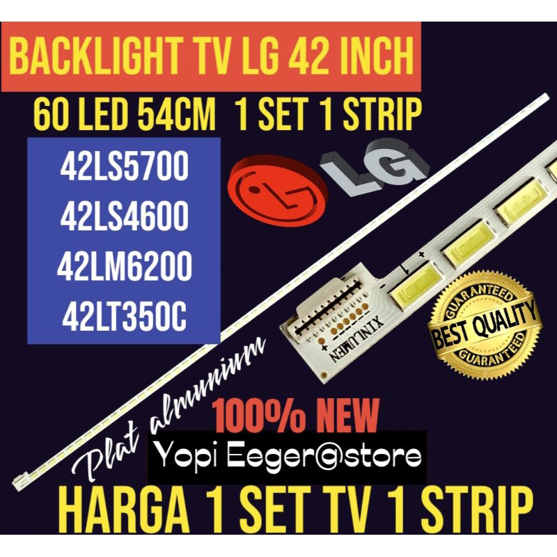 Backlight LG LED LCD TV 42" INCH 42LS5700- 42LS4600- 42LS6200- 42LT350C BACKLIGHT TV 42 INCH ...