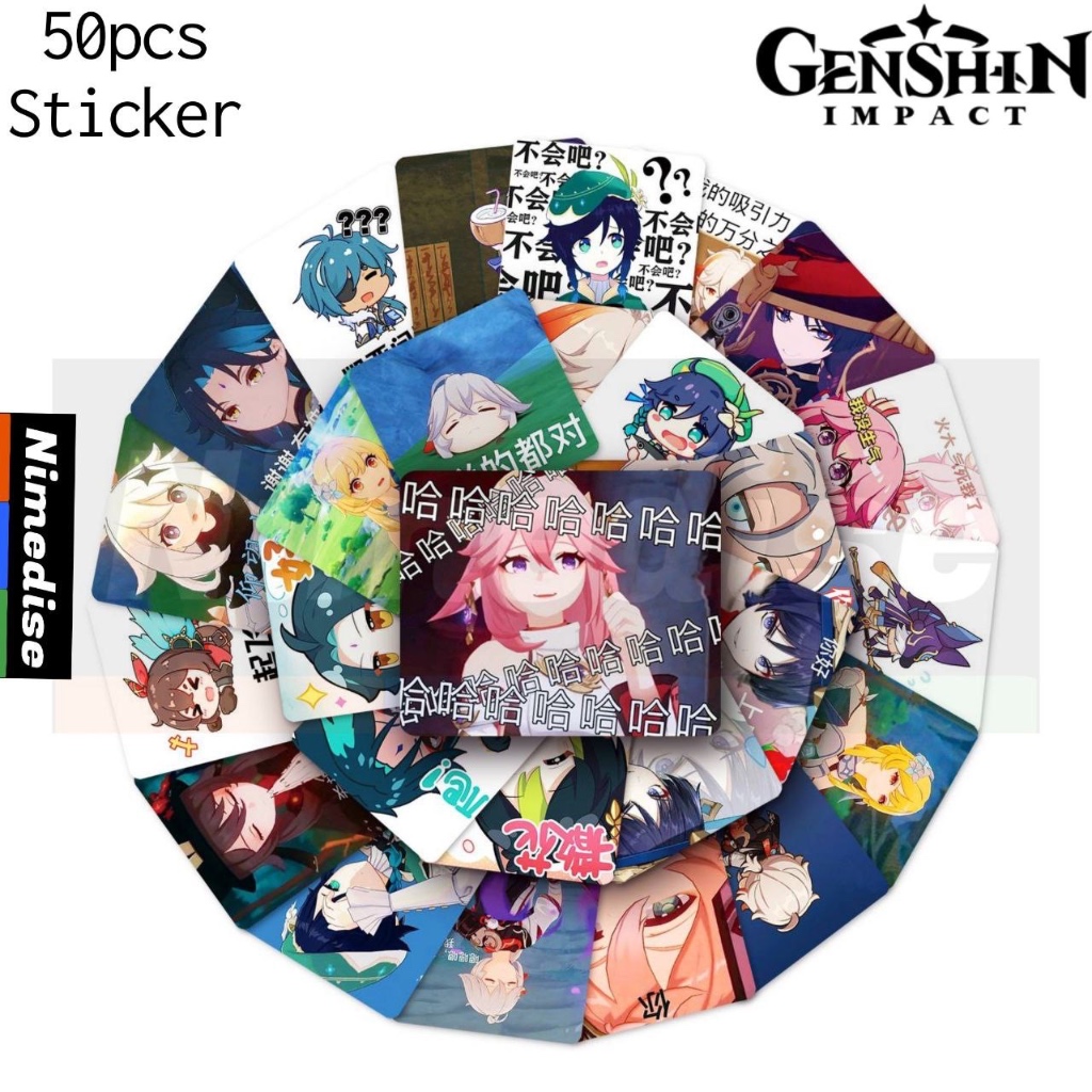 Genshin Impact Stickers 60Pcs / Waterproof Vinyl / Genshin Impact ...
