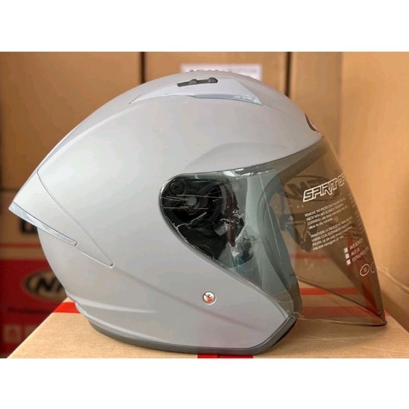 Gm G1 DIM GRAY DOFF SOLID ORIGINAL | Half FACE GM G-1 HELMET GRAY MATTE ...