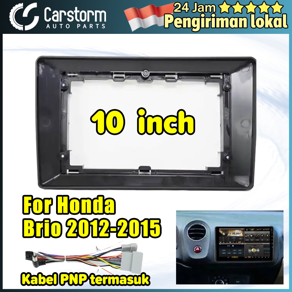Carstorm 10 inch Android Head Unit Frame for Honda Brio 2012 2013 2014 ...