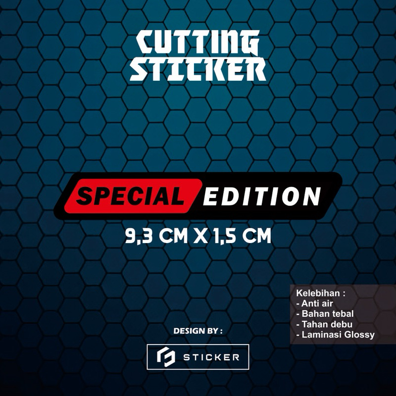 Cutting STICKER SPECIAL Edition | On SHOPEE | For Car Motorcycles ...