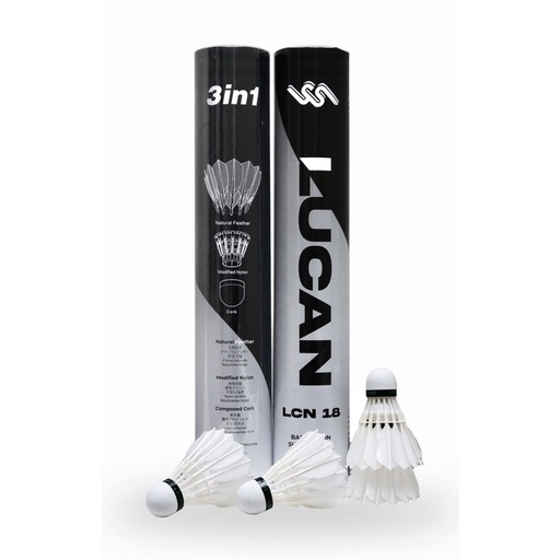 Lucan Badminton Shuttlecock 3in1/Kok Lucan - Badminton Shuttlecock ...
