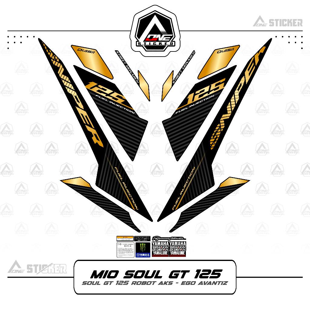 Striping Mio Soul GT 125 Motif X25/Robot/Ego/Avantiz/Solariz/2012-2017 ...