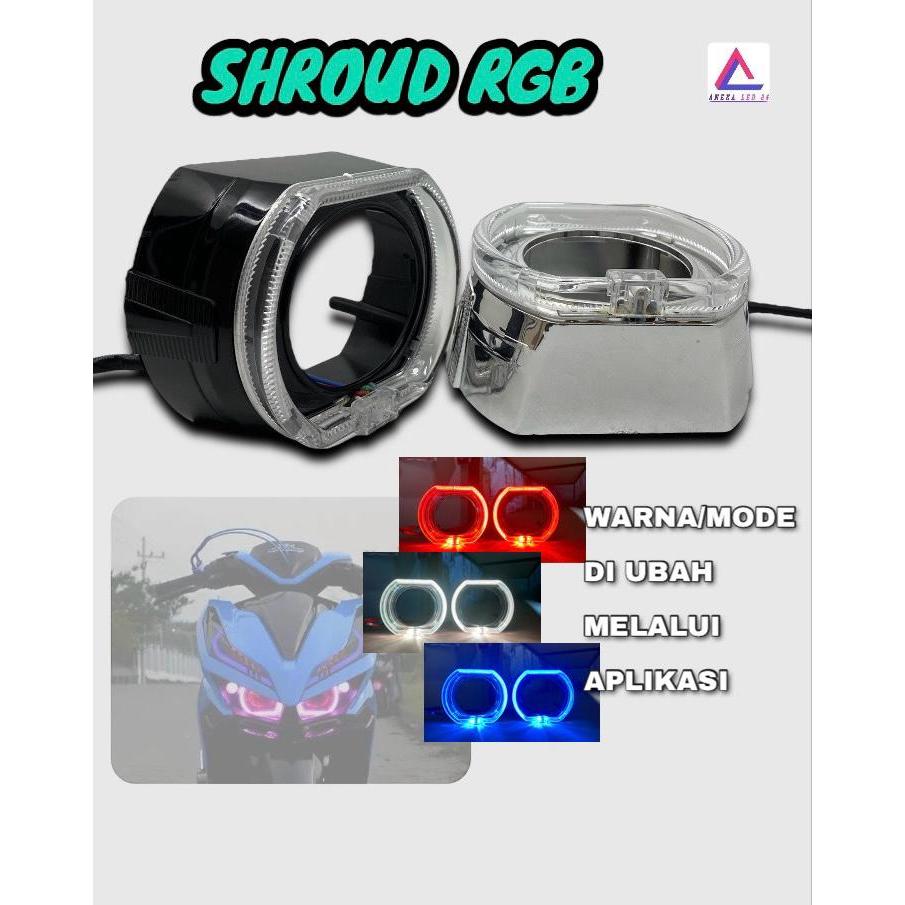 Bmw RGB SHROUD 2.5 INCH & 3 INCH ANGEL EYES Crystal | Rgb PROJECTOR ...