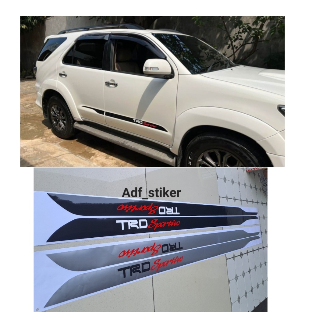 2003-2015 Old Fortuner body sticker list / Old Fortuner Trd sticker ...