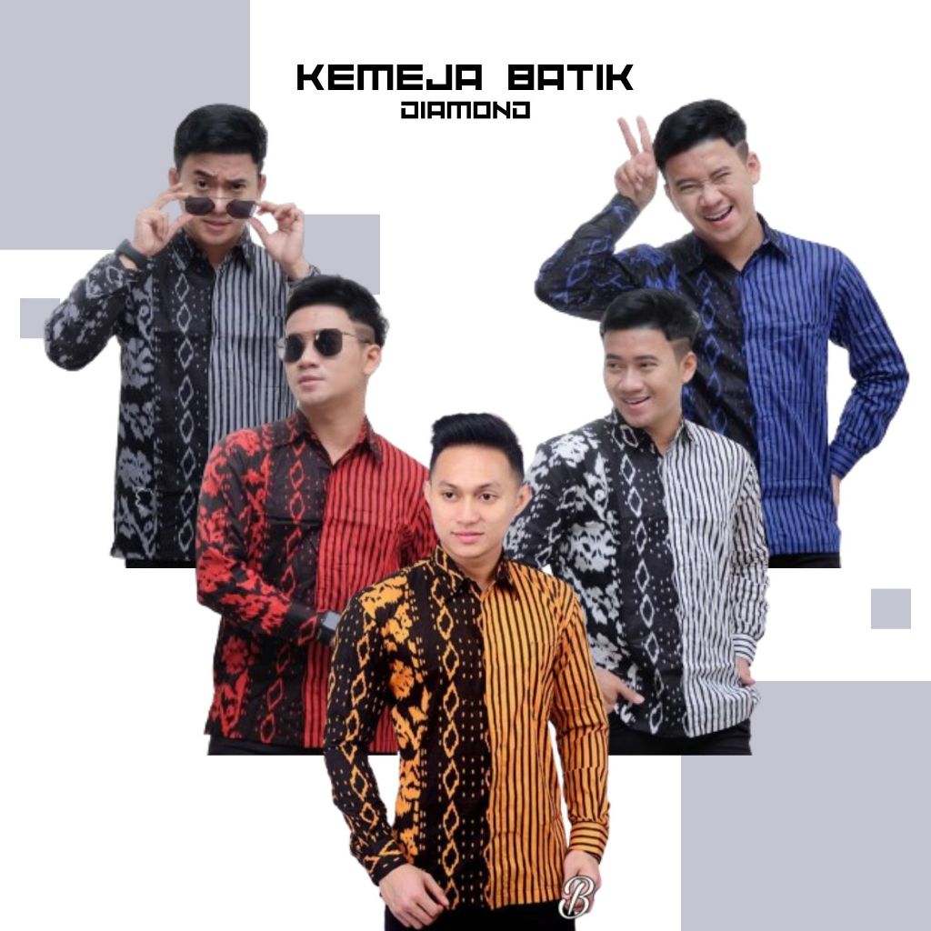 KEMEJA Men's batik / long sleeve men's batik / men's batik shirt ...