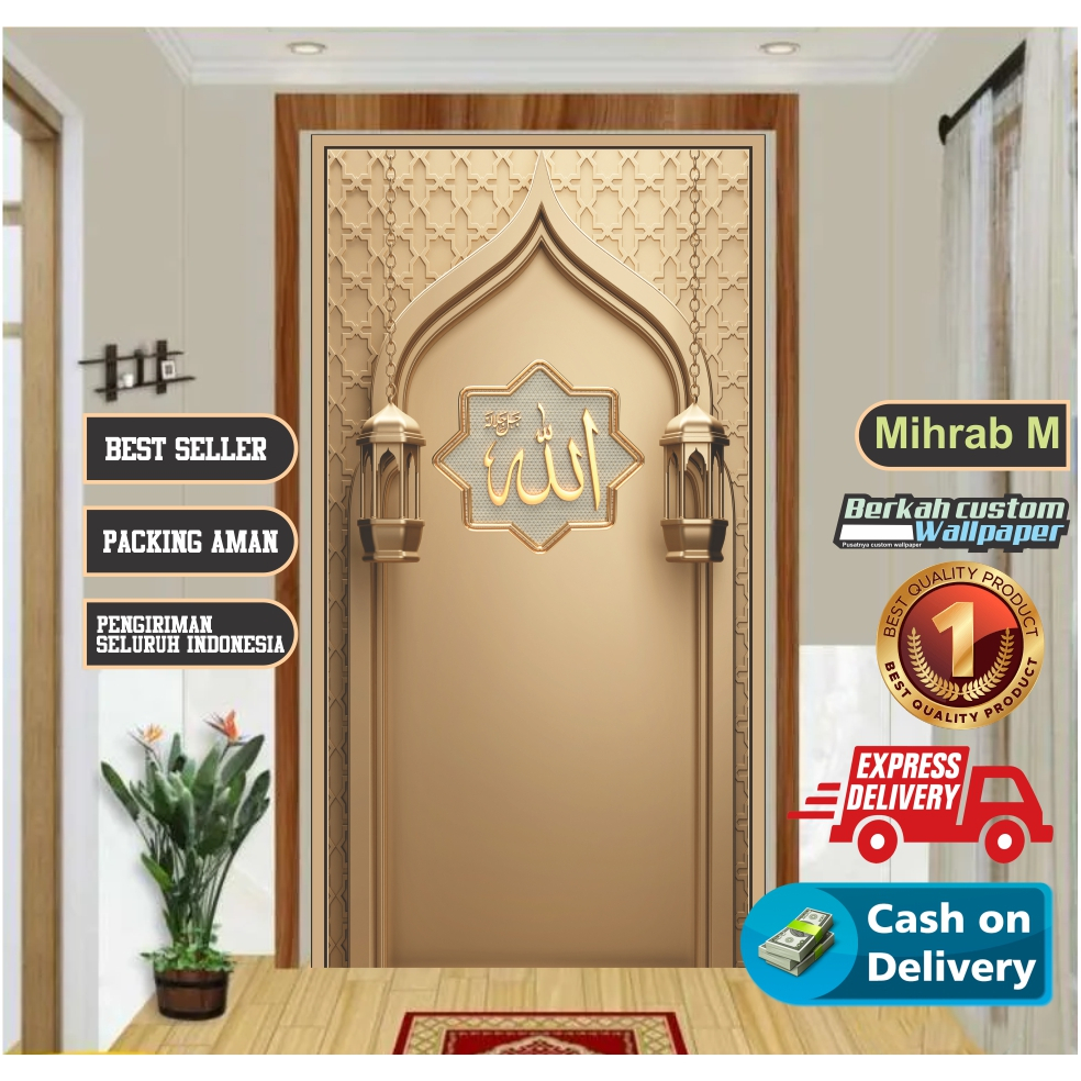 Middle East Themed!!! Mihrab MUSHOLLA Room Decoration Sticker Home ...