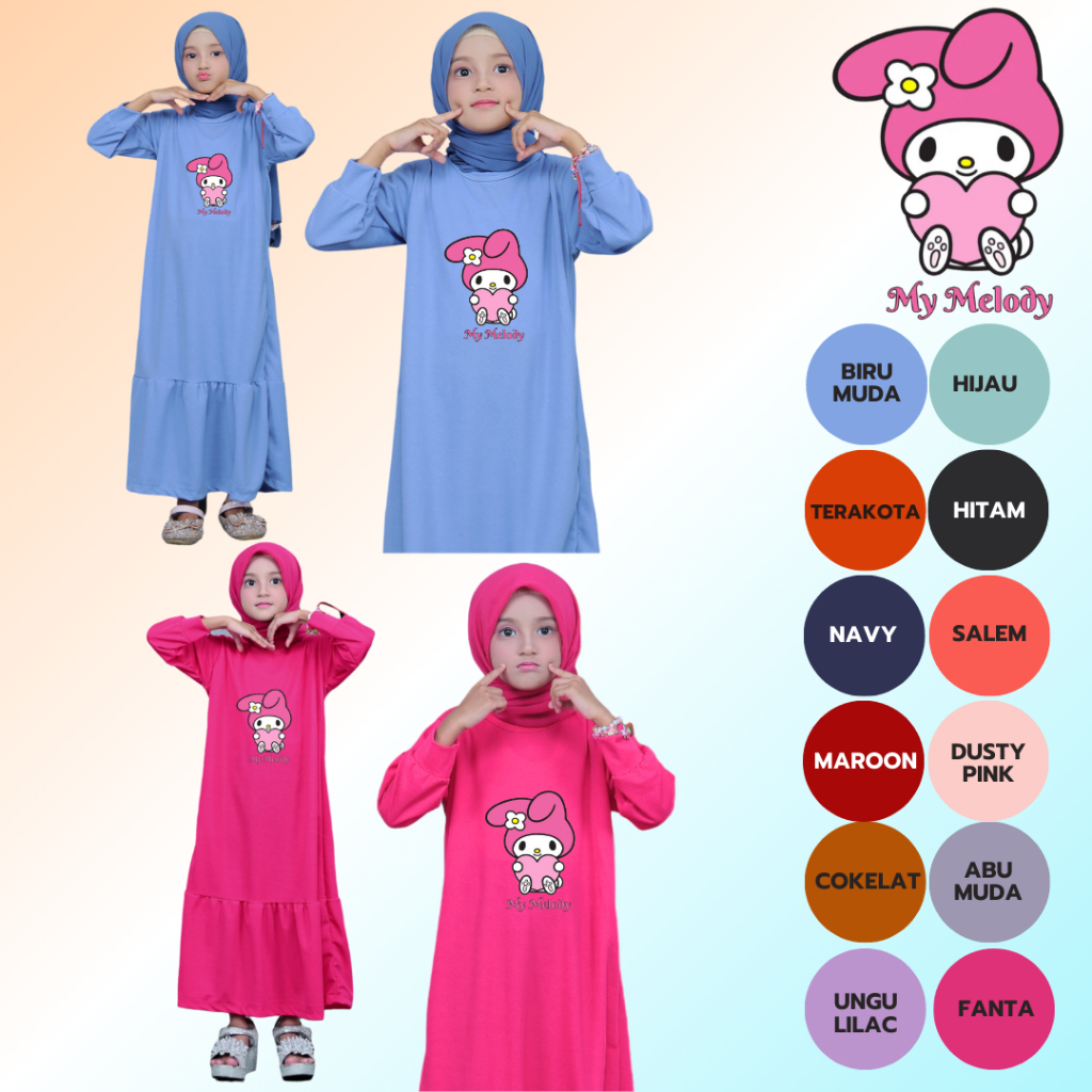 UNGU HIJAU MERAH COANDCOW GM046 - Sanrioo Saanrio My Melody Melody ...