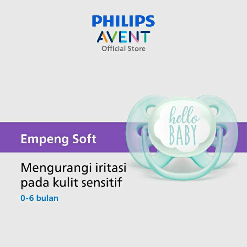Philips Avent - Soft Pacifier/Baby Pacifier (0-6 months) | Shopee Malaysia