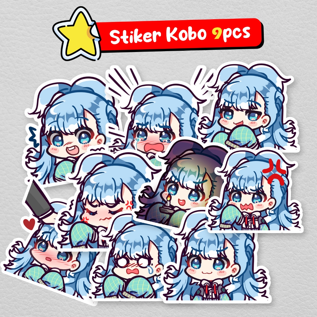 Kobo Kanaeru Sticker Pack Contains 9 Pcs HoloLive VTUBER Stickers ...